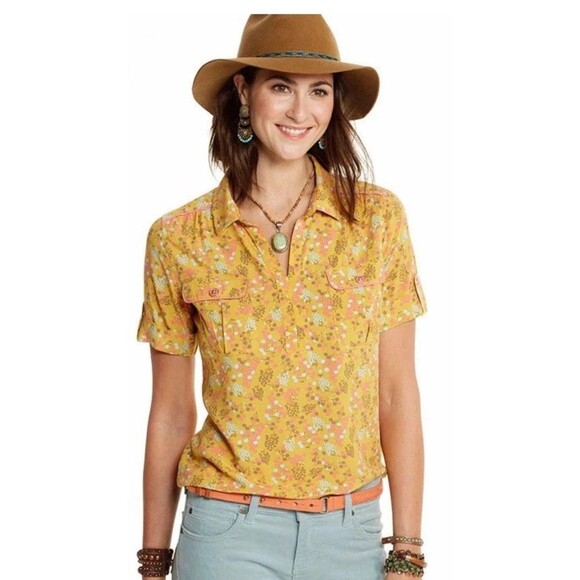Matilda Jane | Tops | Matilda Jane Happy And Free Ginger Floral Top ...